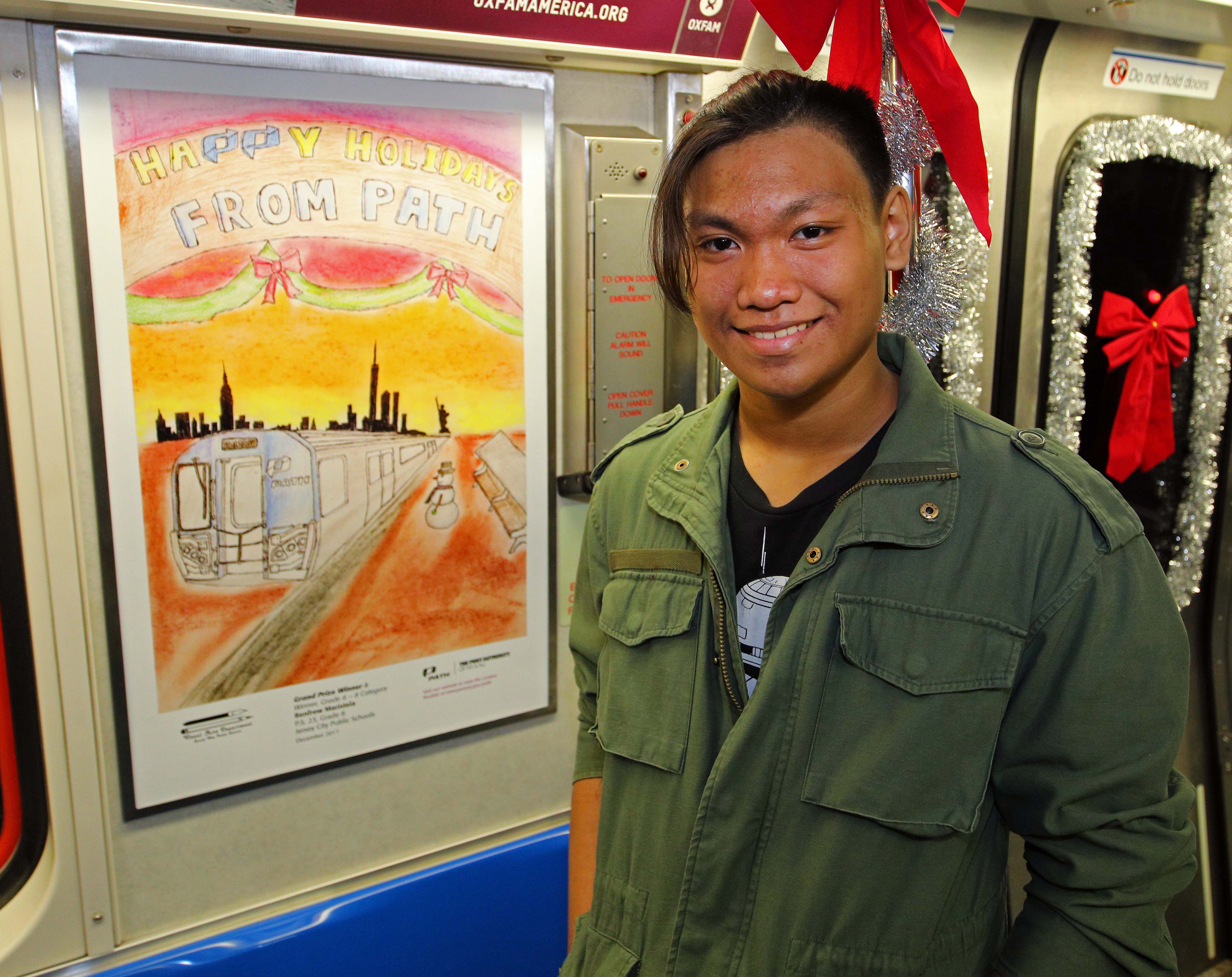 A Holiday Gift, from Jersey City Students to PATH Riders