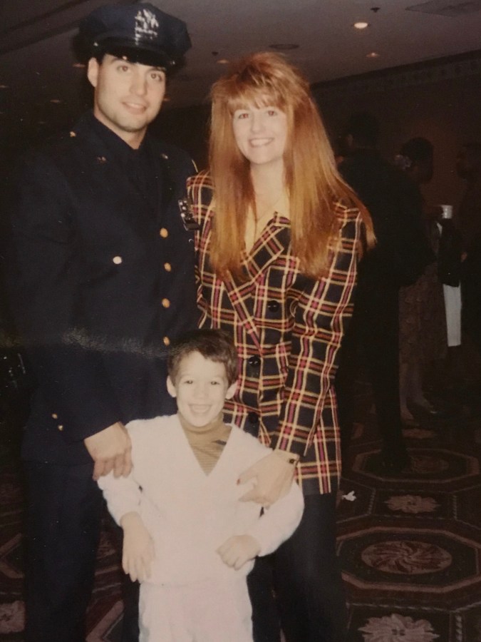 PAPD Recruit Mike Colona with Dad, Retired PAPD Officer Lenny Colona ...